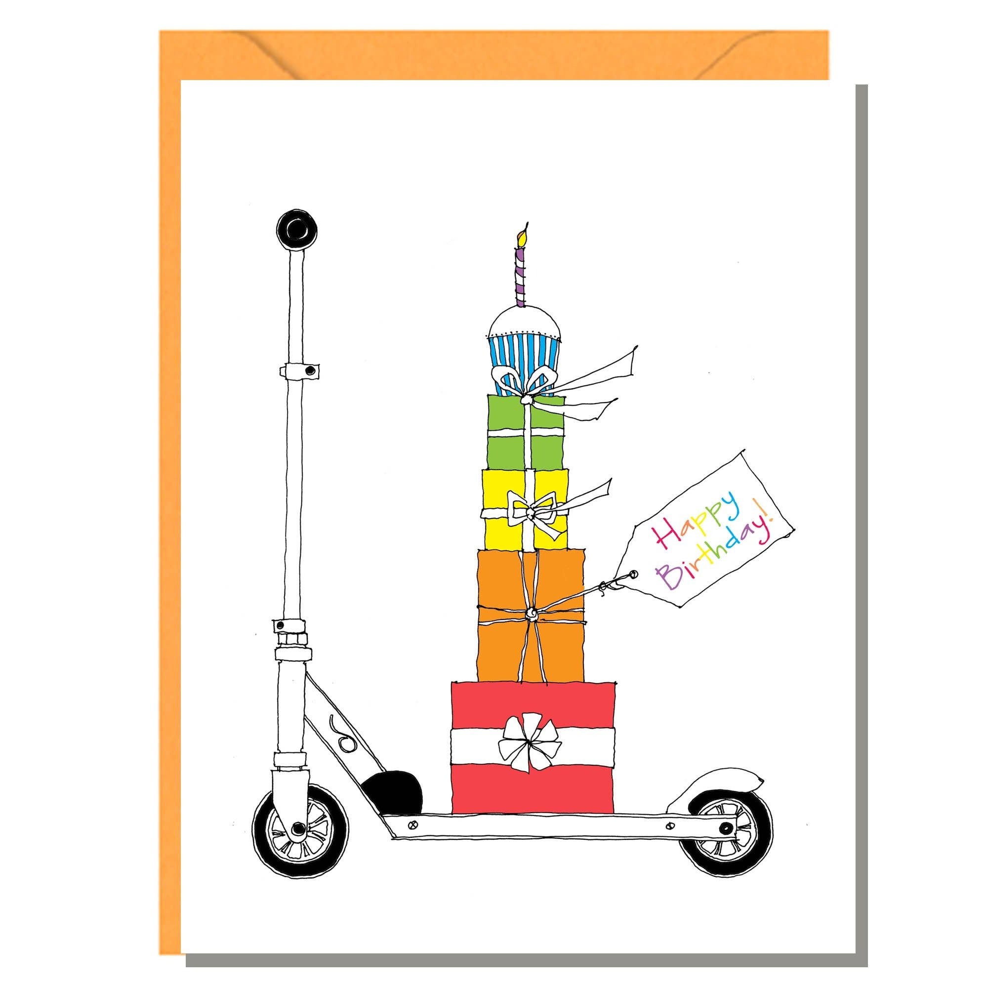 Scooter Birthday Card by Rachelink | The New Store at GoggleWorks